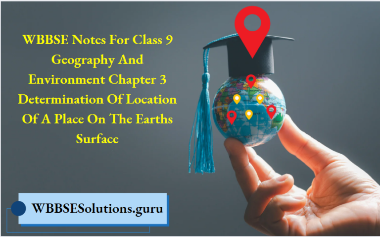 WBBSE Notes For Class 9 Geography and Environment Chapter 3 ...