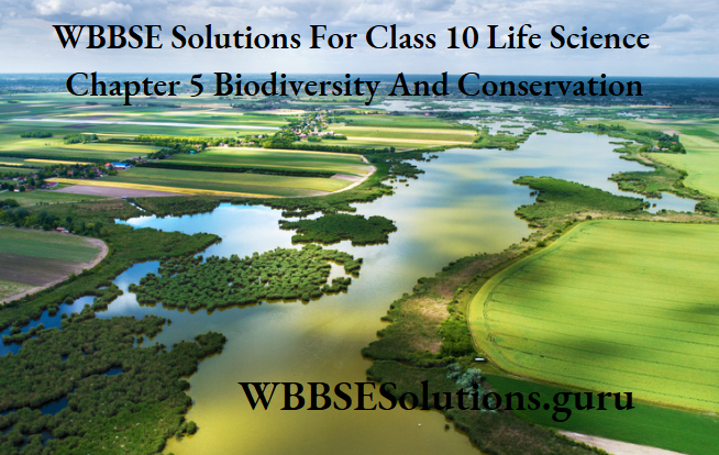 WBBSE Solutions For Class 10 Life Science Chapter 5 Biodiversity And Conservation - WBBSE Solutions