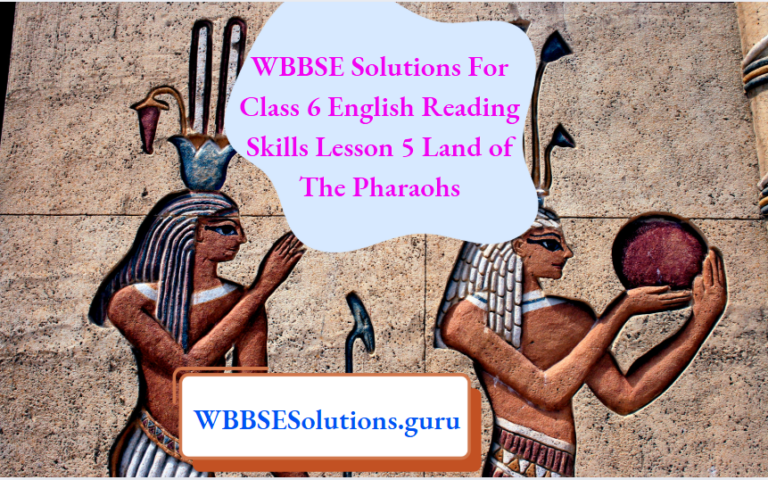 WBBSE Solutions For Class 6 English Reading Skills Lesson 5 Land of the ...